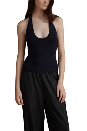 VIR VITA Pauline Halter Top - Midnight