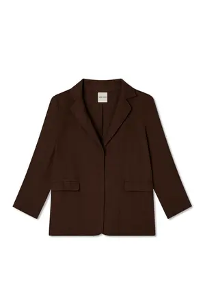VIR VITA Margaret Linen Blazer - Chestnut