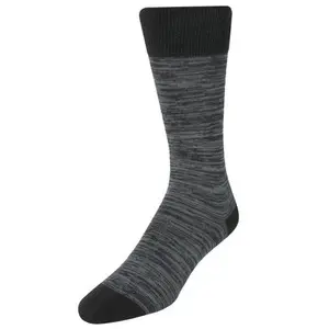 Trafalgar Marius Marled Patterned Mid-Calf Socks Light And Dark Gray