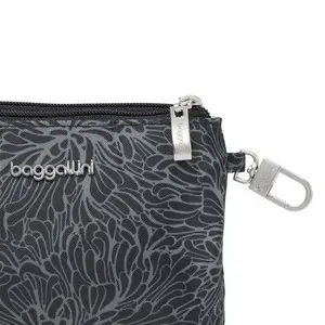 BAGGALLINI On The Go Daily Rfid Zip Pouch - Midnight Blossom