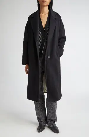 GOLDEN GOOSE Wool-blend Cocoon Coat