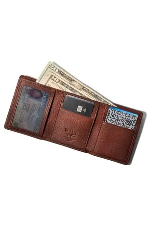 Will Leather Goods Classic Leather Trifold Wallet - Cognac