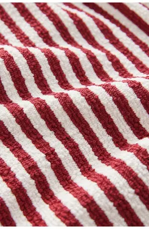 NEXT Striped French Terry Shorts - Red