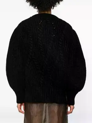Simone Rocha Embellished Cable-knit Sweater