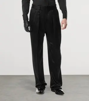 TOM FORD Silk-blend Wide-leg Trousers