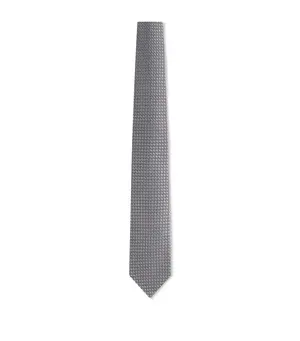 TOM FORD Silk Dotted Necktie - Grey