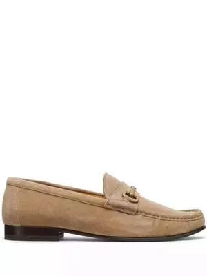 Brunello Cucinelli Almond-toe Leather Loafers