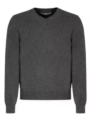 Comme Des Garçons V-neck Wool Sweater