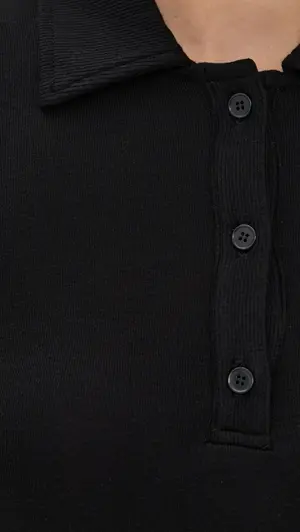 AGOLDE Amos Polo - Black