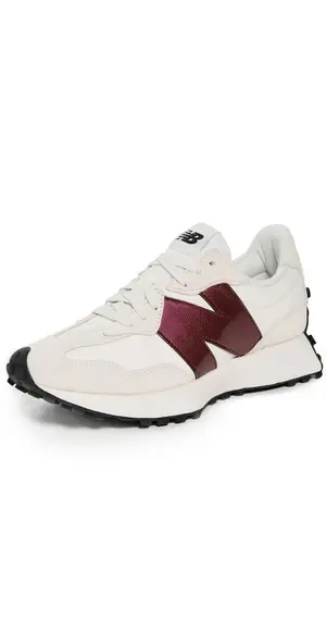 NEW BALANCE 327 Lace-up Sneakers - White/red