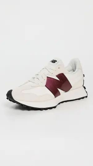 NEW BALANCE 327 Lace-up Sneakers - White/red