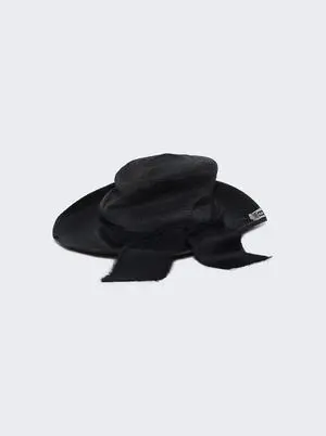 Mihara Yasuhiro Straw Hat - Black