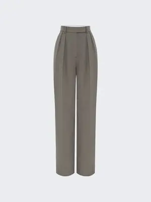 Alex Perry Tailored High-waisted Trousers - Grey