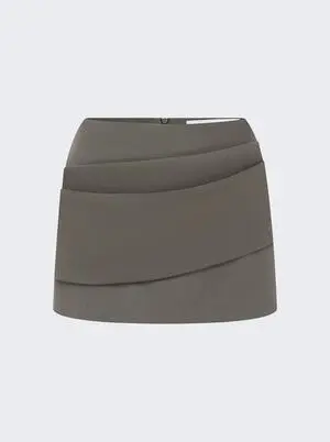 Alex Perry Low Rise Mini Skirt - Grey