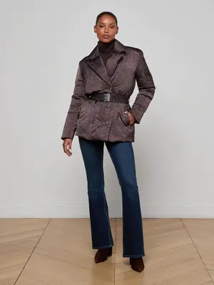 L'Agence Willene Belted Puffer Jacket