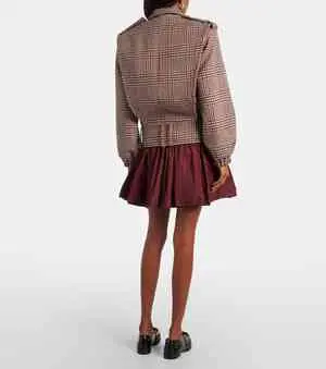 PATOU Checked Virgin Wool Jacket