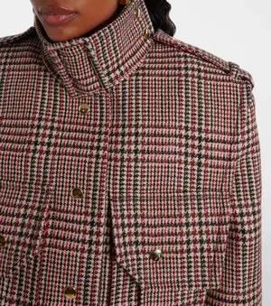 PATOU Checked Virgin Wool Jacket