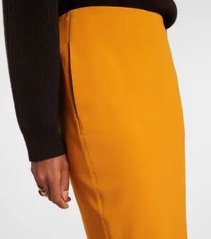 Saint Laurent High-rise Pencil Skirt - Yellow