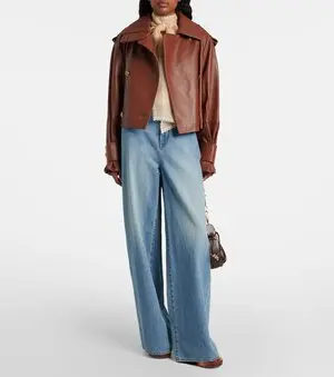 Zimmermann Halcyon Snake-effect Leather Shoulder Bag - Brown