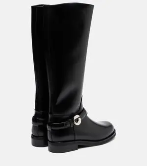 Coperni Cavalier Leather Knee-high Boots - Black
