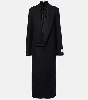 Victoria Beckham Single-breasted Wool-blend Coat