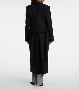 Victoria Beckham Single-breasted Wool-blend Coat