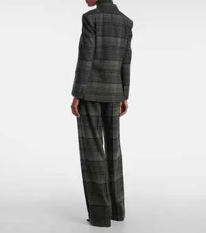 Ralph Lauren Kent Checked Double-breasted Wool Jacket