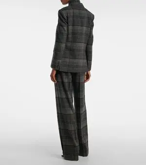 Ralph Lauren Kent Checked Double-breasted Wool Jacket