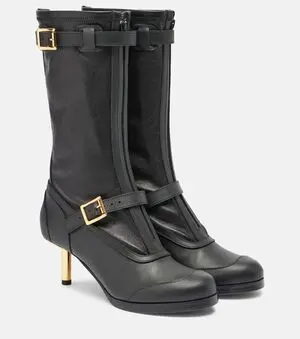 Sacai Aviator Leather Boots