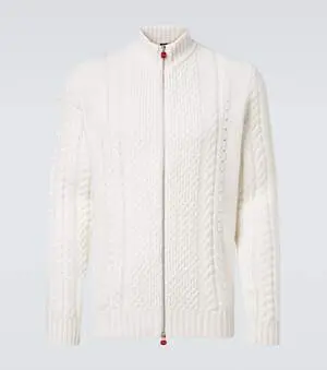 Kiton Cable-knit Cashmere Cardigan