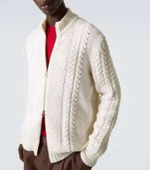 Kiton Cable-knit Cashmere Cardigan