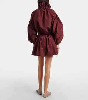 PATOU Iconic Bow-detail Blouse - Burgundy