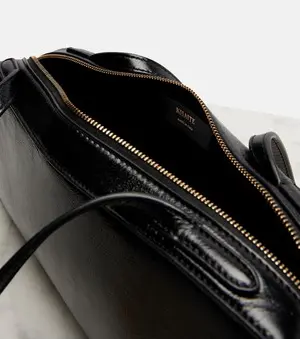 Khaite Simona Patent Leather Shoulder Bag