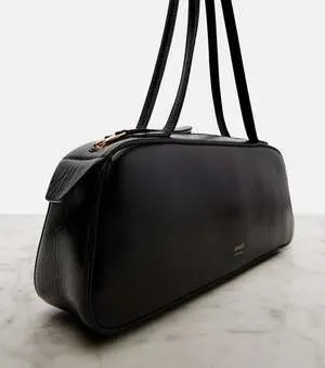 Khaite Simona Patent Leather Shoulder Bag