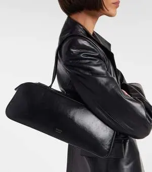 Khaite Simona Patent Leather Shoulder Bag