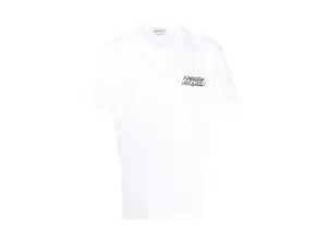 Alexander McQueen Logo Embroidered T-shirt - White