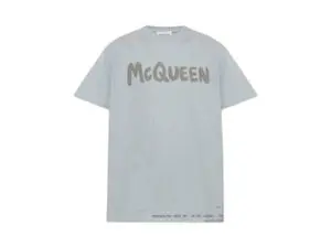 Alexander McQueen Graffiti Print Logo T-shirt