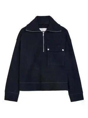 Jil Sander Zip Up Sweatshirts Hoodies For Women