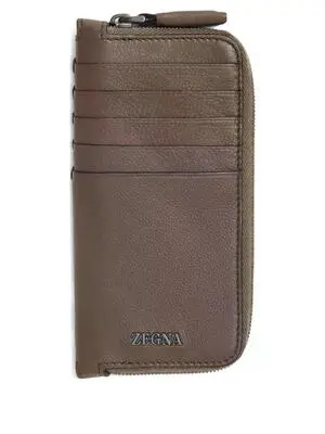 Zegna Zip-around Wallet - Brown