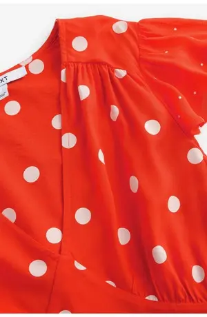 NEXT Polka Dot Tie Back Maxi Dress