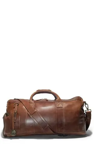 Will Leather Goods Atticus Leather Duffle Bag - Cognac