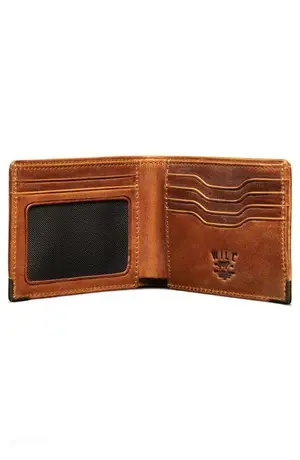 Will Leather Goods The Magnate Leather Bifold Wallet - Cognac