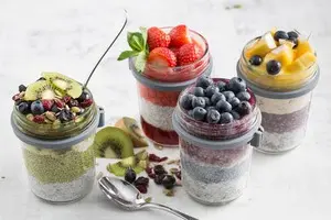 KILNER Parfait & Overnight Oats Jar Set