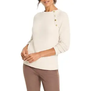 Nic+zoe Button Detailed Sweaters For Women