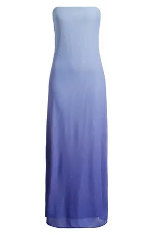 JUMP APPAREL Metallic Ombré Strapless Gown