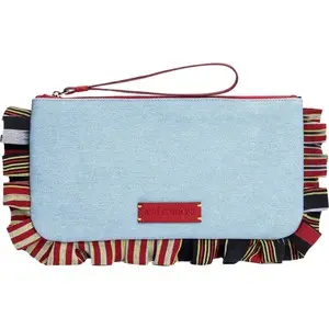 K'AI & VROSI Medi Clutch - Light Denim