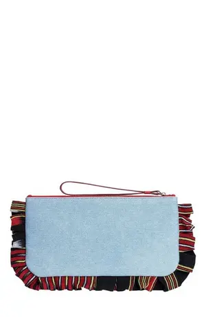 K'AI & VROSI Medi Clutch - Light Denim