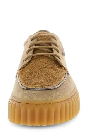 VOILE BLANCHE Londoner Calf Hair Platform Derby - Light Brown