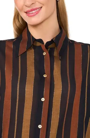 Ted Baker London Stripe Oversized Button-up Shirt