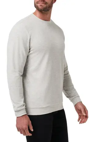 Travis Mathew Cloud Long Sleeve T-shirt - Heather Grey